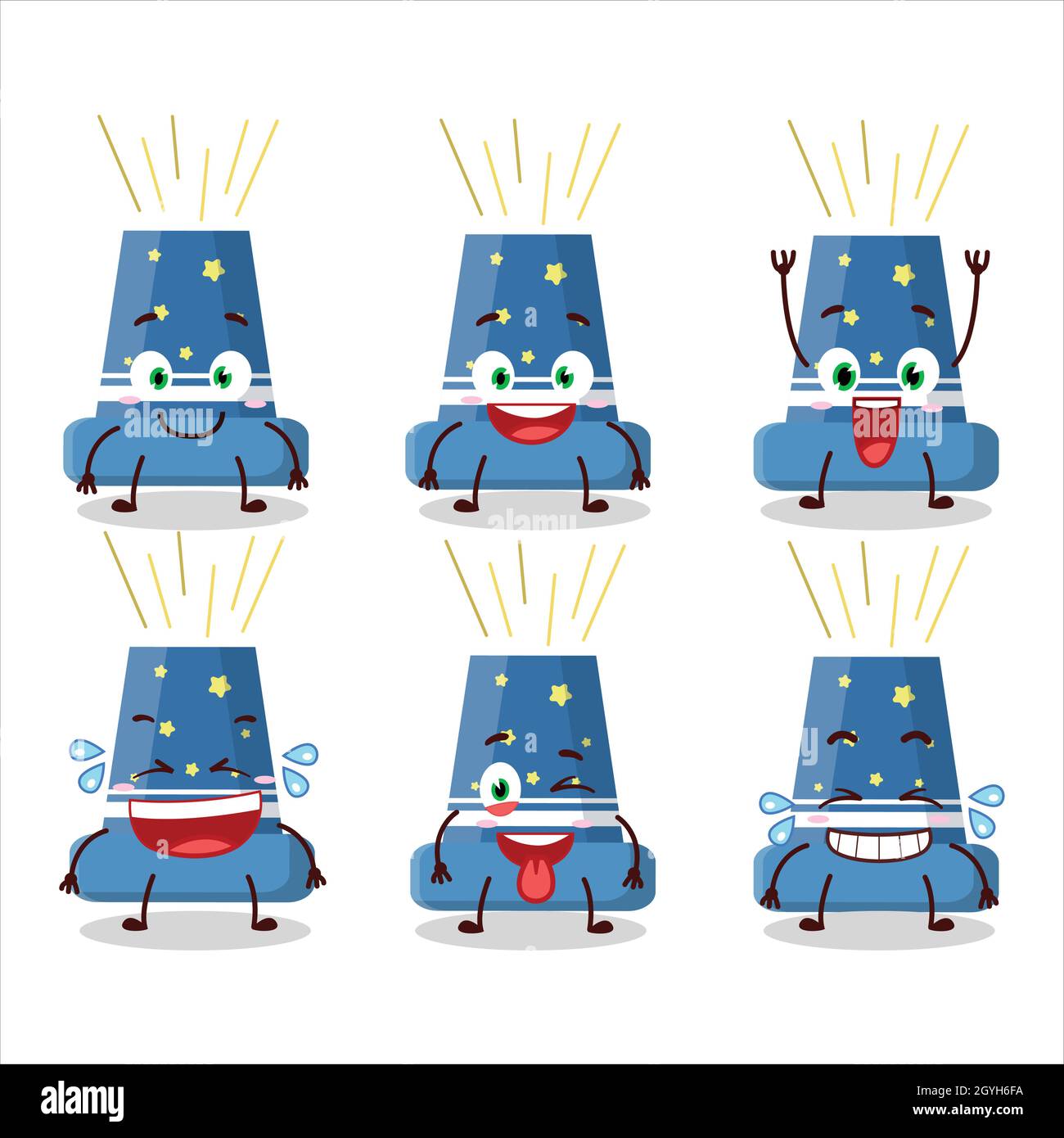Cartoon character of reloadable mortar with smile expression. Vector ...