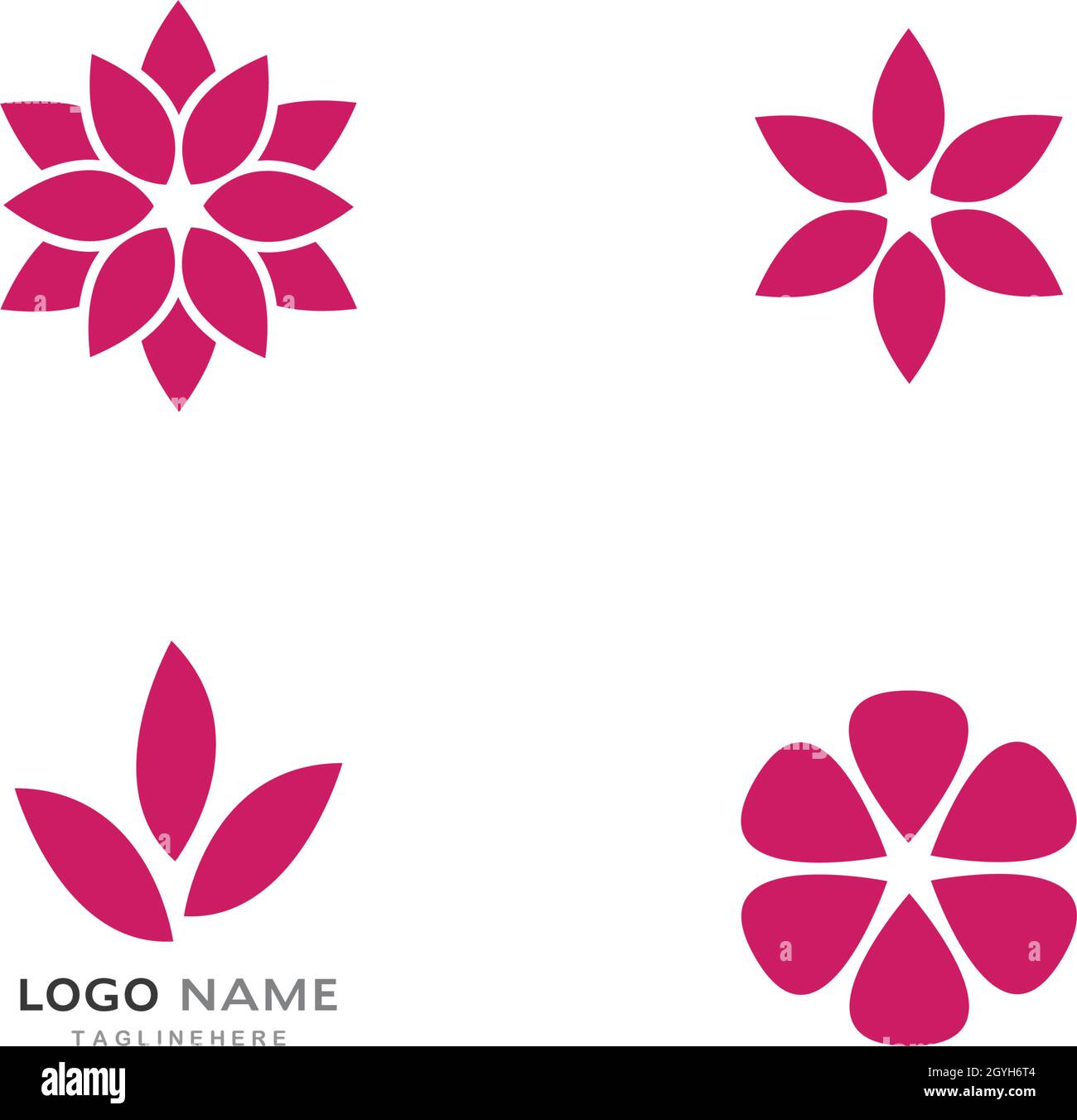 Lotus flowers logo Template Stock Vector Image & Art - Alamy