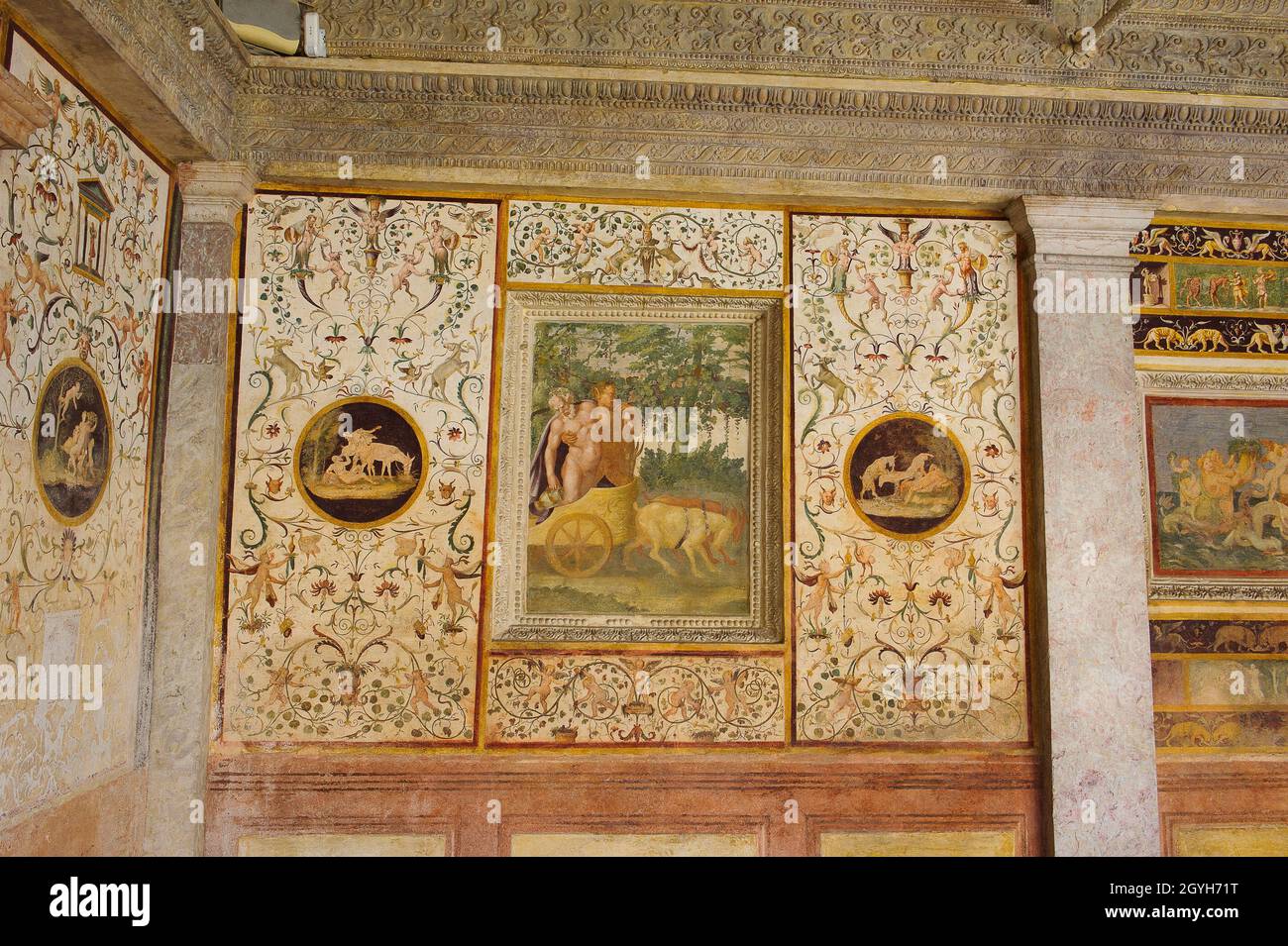 Europe, Italy, Lombardy, Palazzo Te built in 1525 in Mantua Stock Photo ...