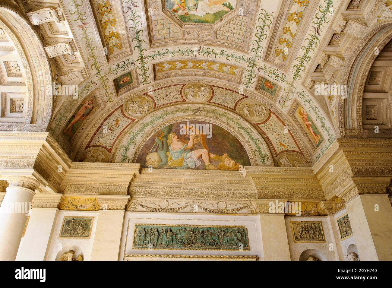 Europe, Italy, Lombardy, Palazzo Te built in 1525 in Mantua Stock Photo ...