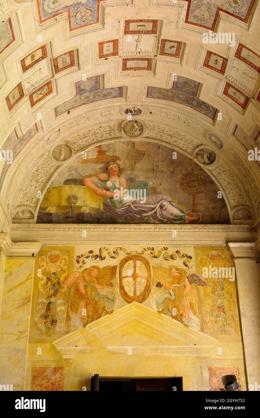 Europe, Italy, Lombardy, Palazzo Te built in 1525 in Mantua, Lodge of ...