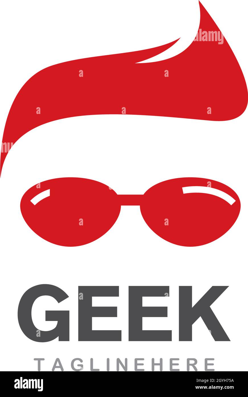 Geek Logo Vector Logo template Stock Vector Image & Art - Alamy