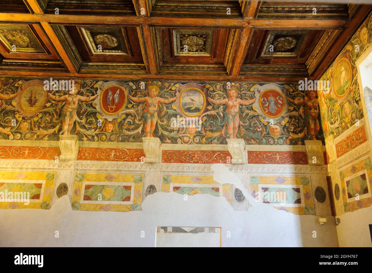 Europe, Italy, Lombardy, Palazzo Te built in 1525 in Mantua Stock Photo ...