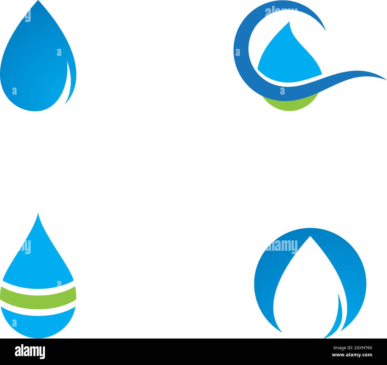 Raindrop logo template hi-res stock photography and images - Alamy