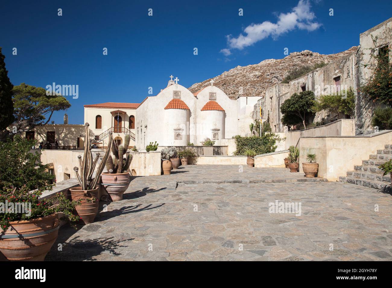 Moni Kato Preveli Monastery, Crete, Greece, Europe Stock Photo - Alamy
