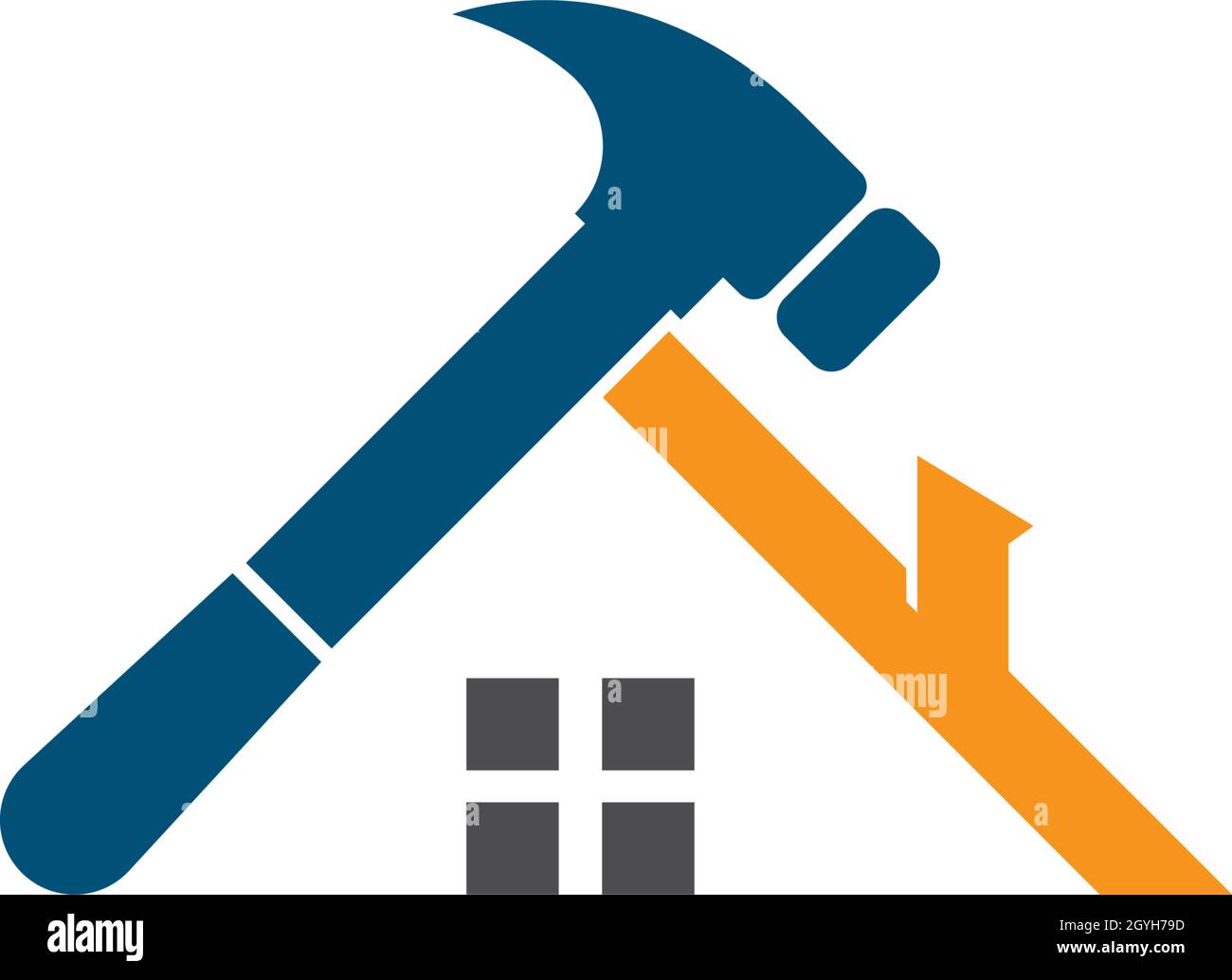 Creative home repair logo hi-res stock photography and images - Alamy