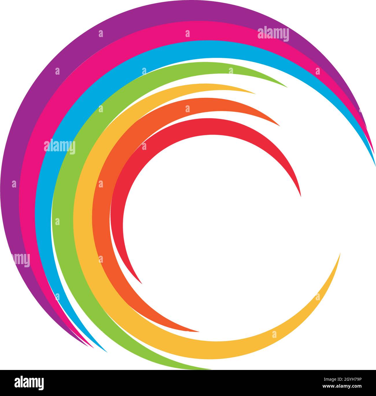 Rainbow logo vector template Stock Vector Image & Art - Alamy