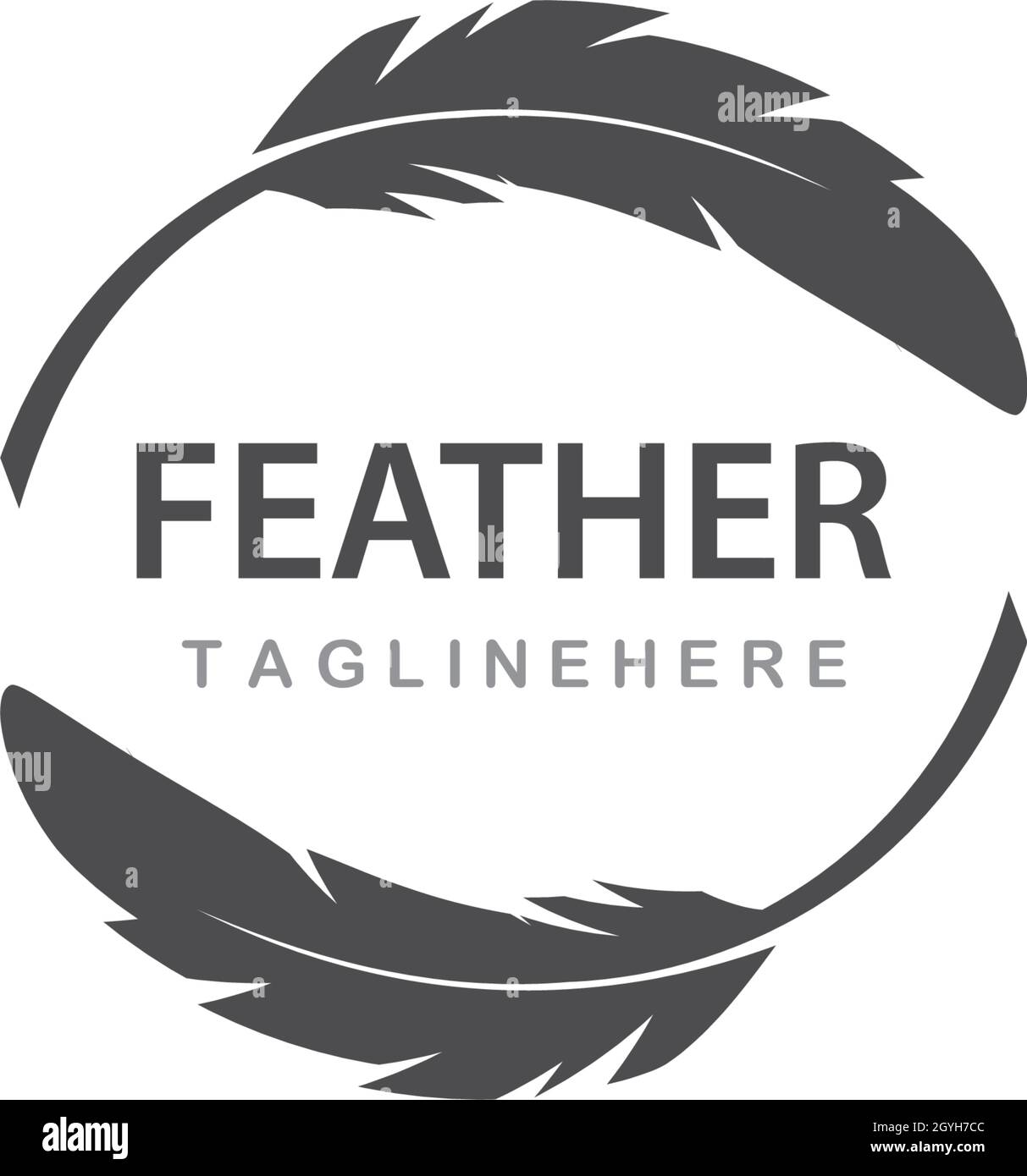feather logo vector template Stock Vector Image & Art - Alamy