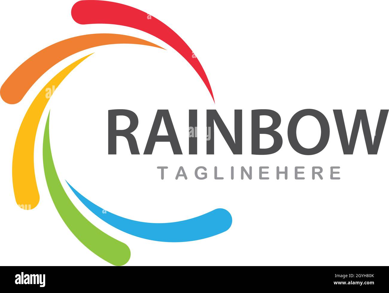 Rainbow logo vector template Stock Vector Image & Art - Alamy