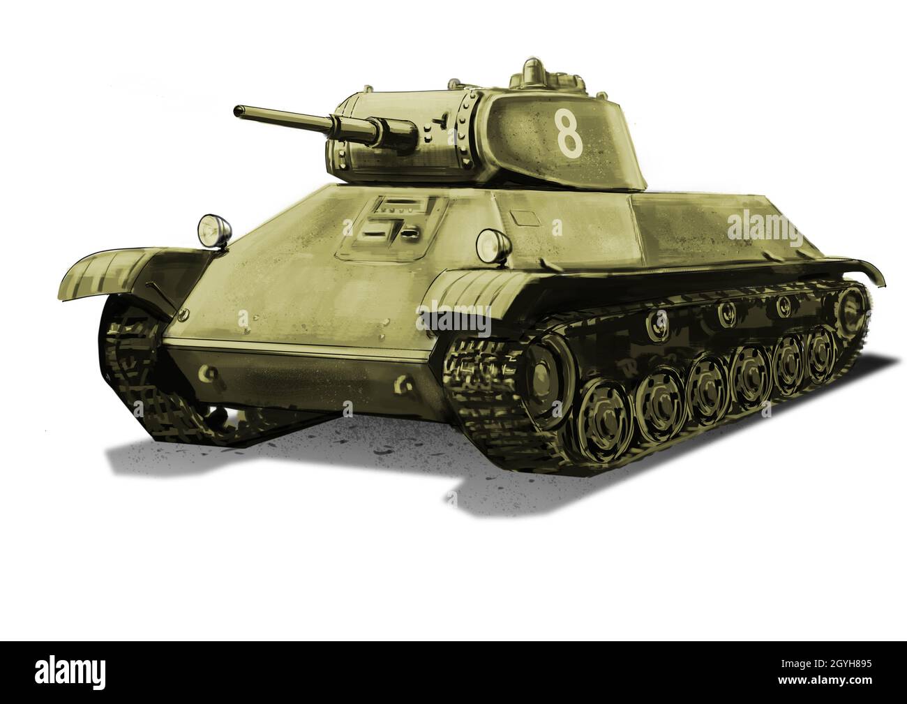 Wwii tank battle Cut Out Stock Images & Pictures - Alamy