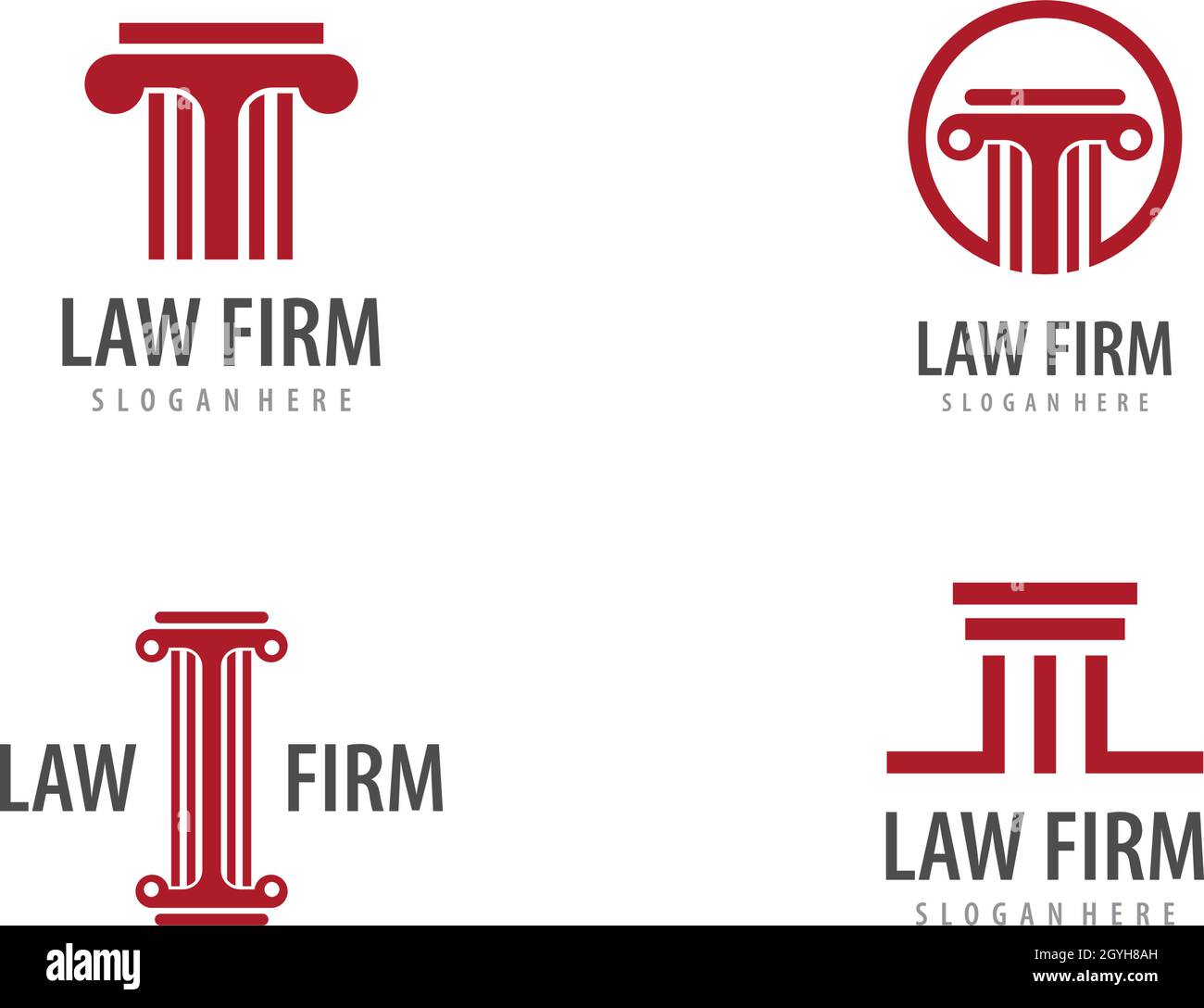 column Logo vector Template Stock Vector Image & Art - Alamy