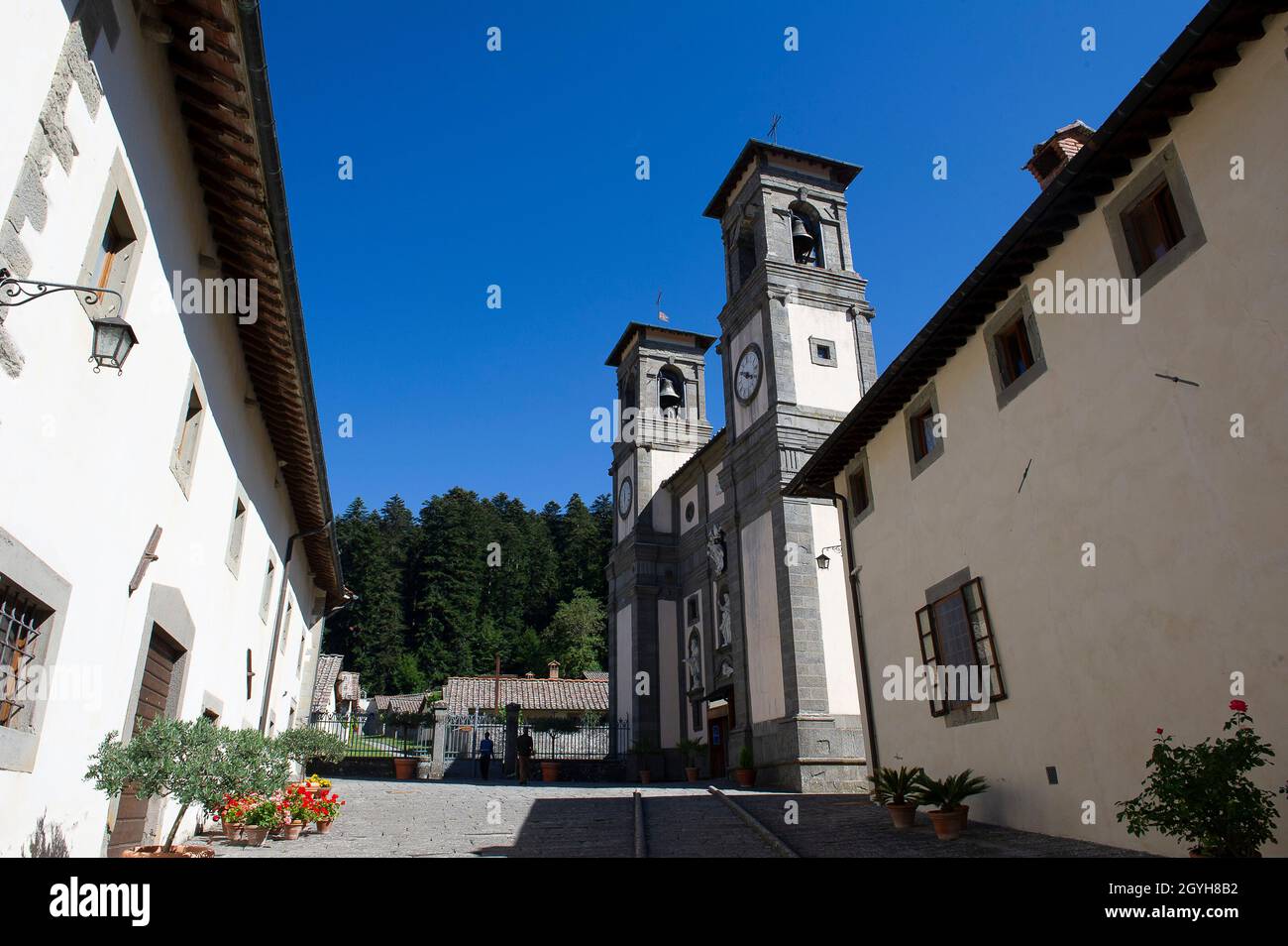 Europe, Italy, Tuscany, Arezzo, sacred Eremo Monastery of Camaldoli ...