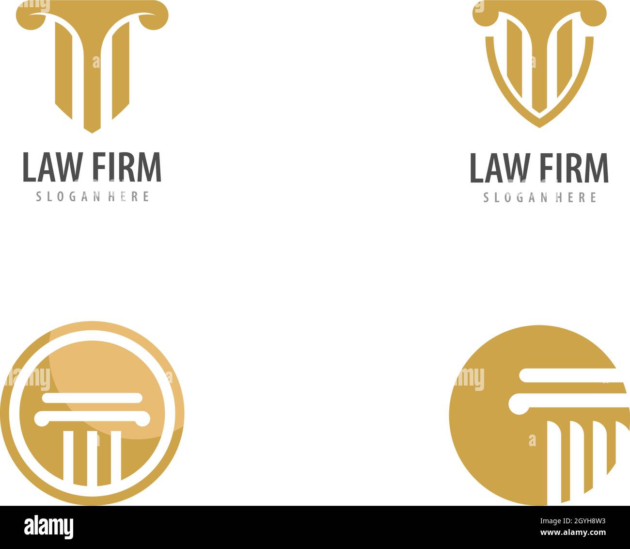 column Logo vector Template Stock Vector Image & Art - Alamy