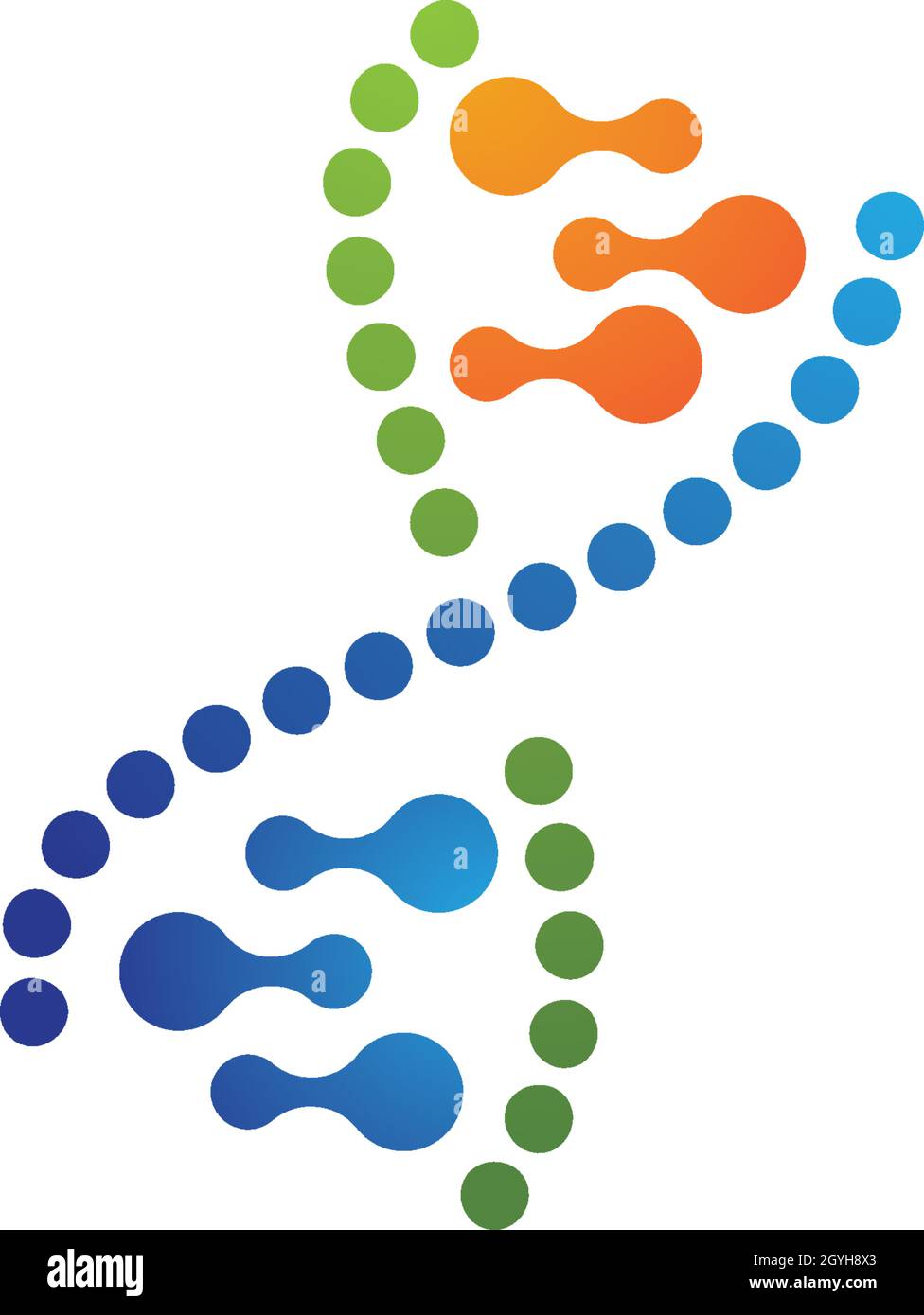 DNA logo vector icon template Stock Vector Image & Art - Alamy