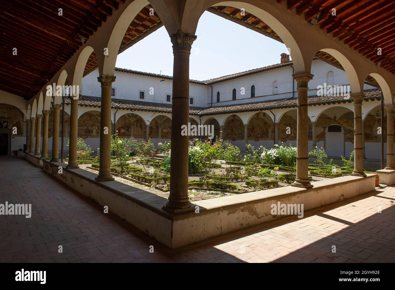 Europe, Italy, Tuscany, Arezzo. Bibbiena, Casentino, Saantuario di ...