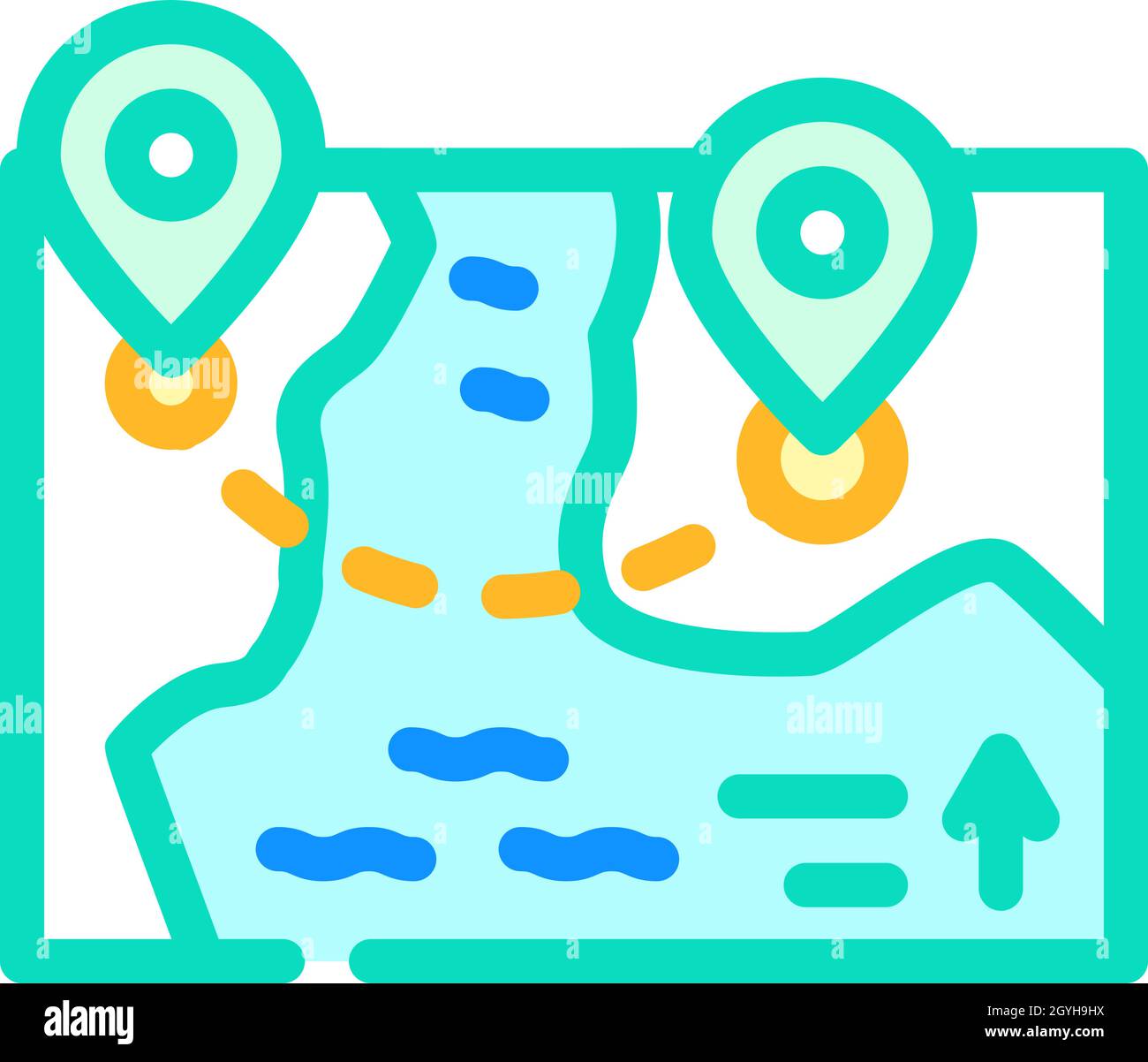 map direction color icon vector illustration Stock Vector Image & Art ...