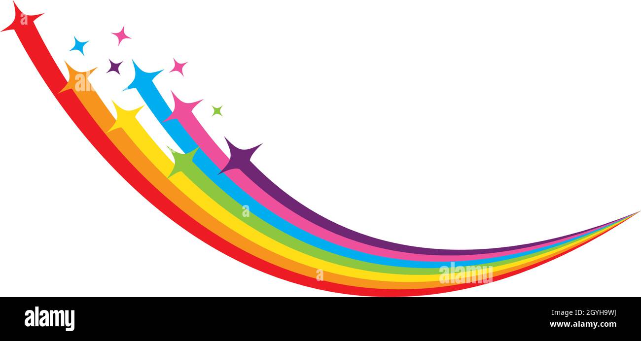 Rainbow logo vector template Stock Vector Image & Art - Alamy