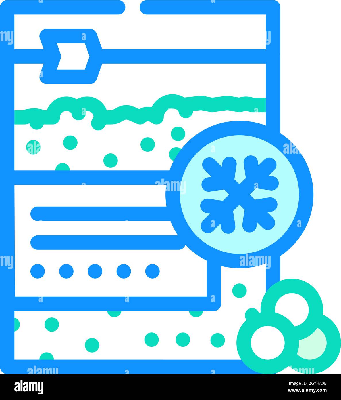 peas frozen vegetable color icon vector illustration Stock Vector Image ...