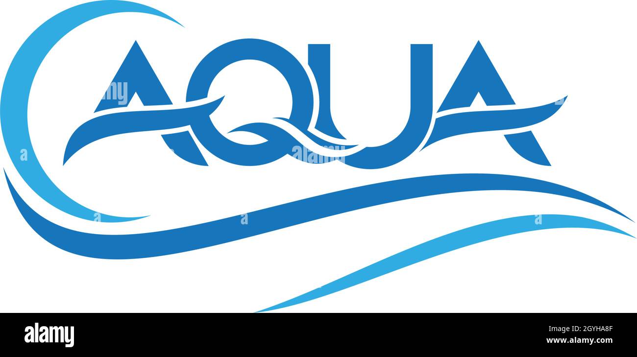 Aqua ,Water Wave symbol and icon Logo Template vector Stock Vector ...