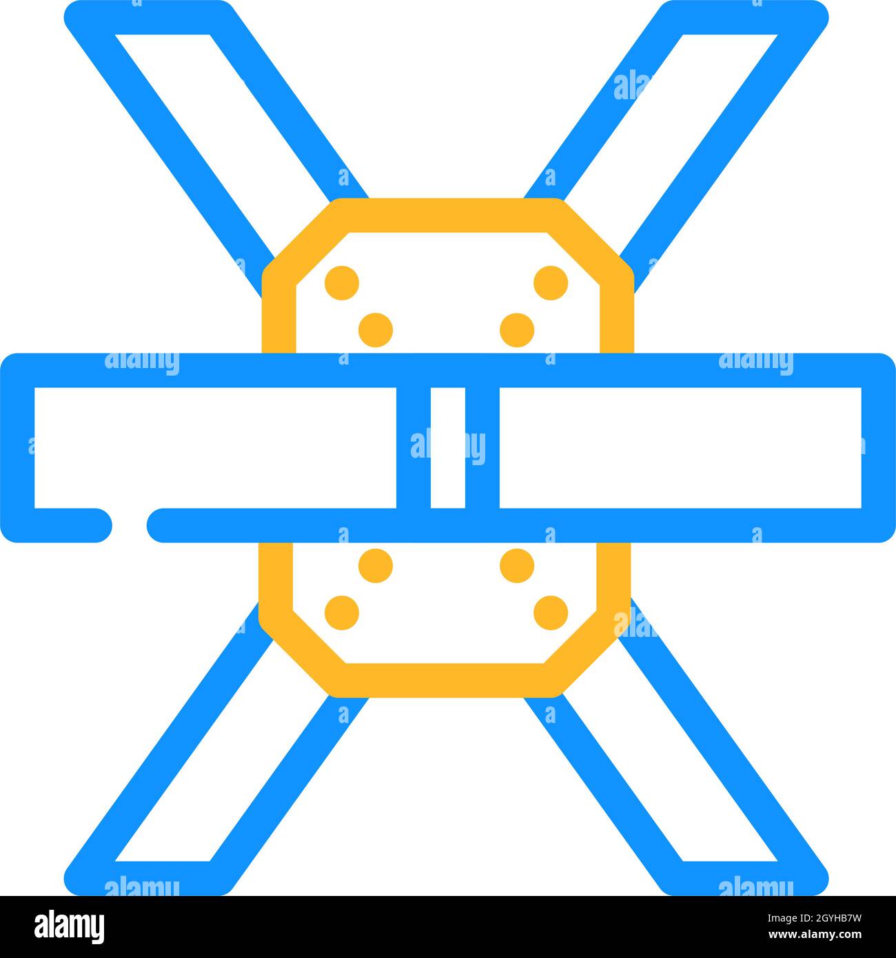 construction metallic part color icon vector illustration Stock Vector ...