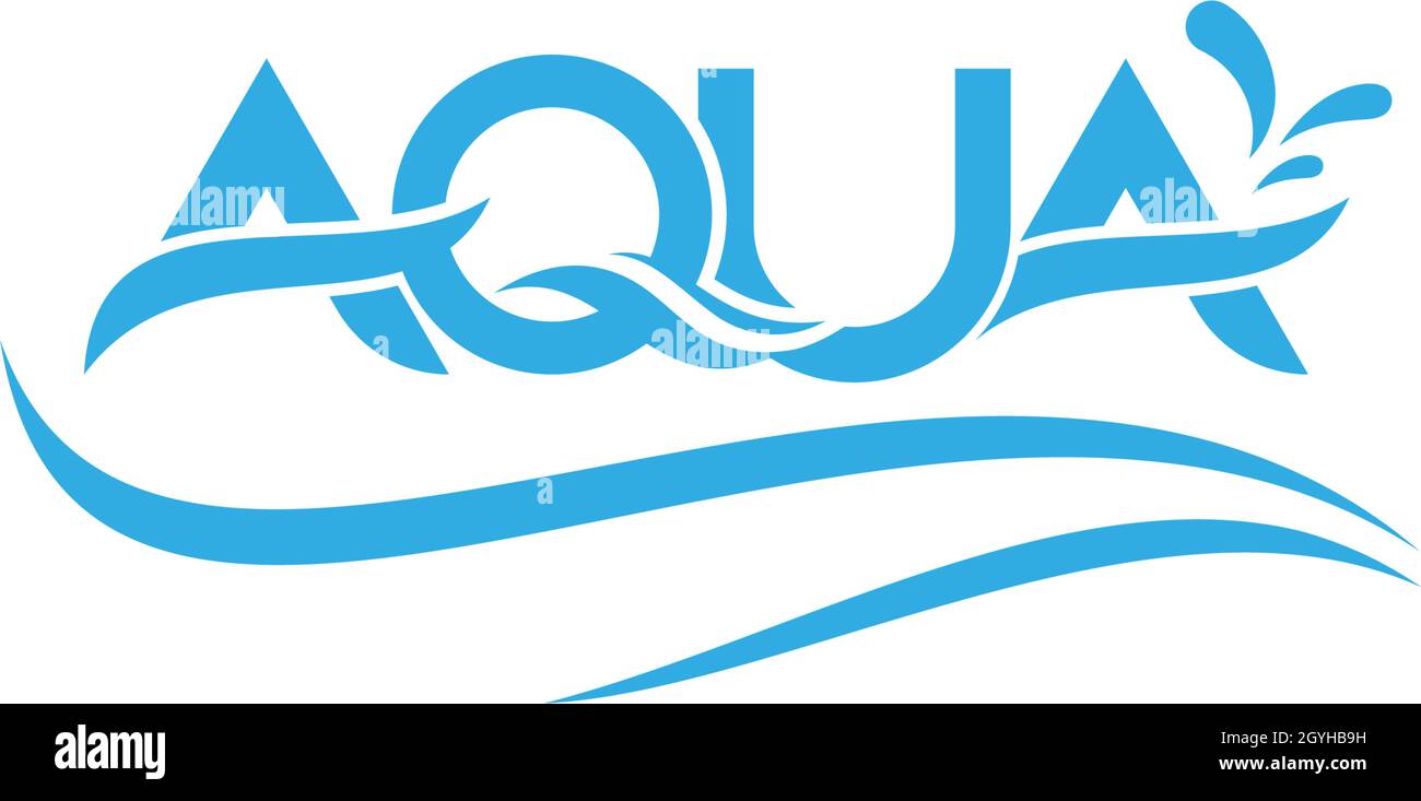 Aqua ,Water Wave symbol and icon Logo Template vector Stock Vector ...