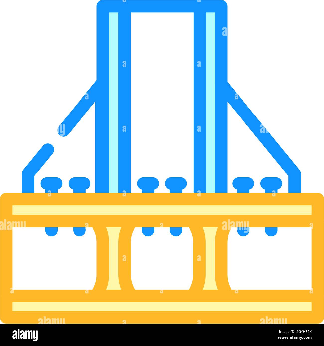 foundation metallic frame color icon vector illustration Stock Vector ...