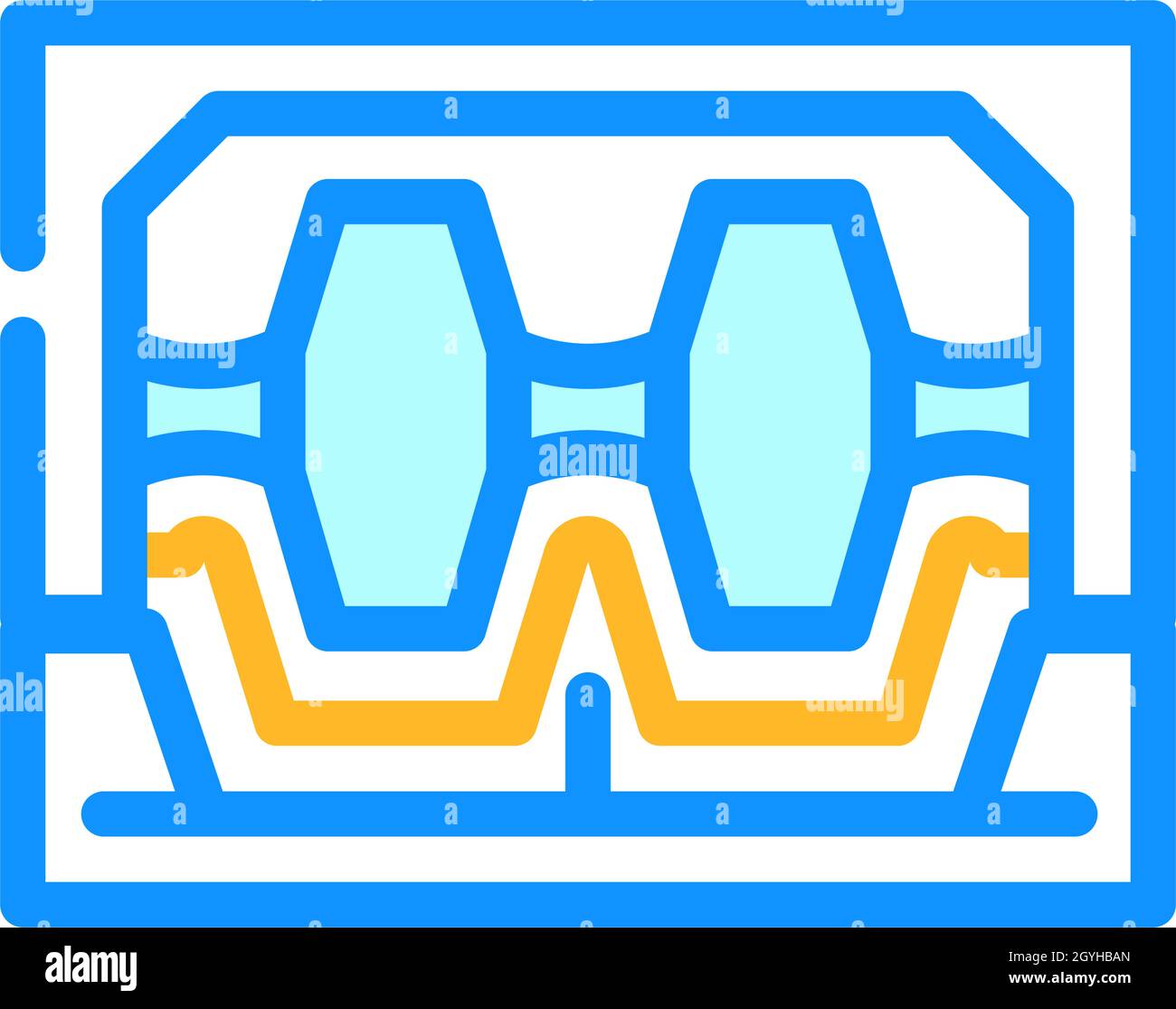 industrial machine for metal part production color icon vector ...