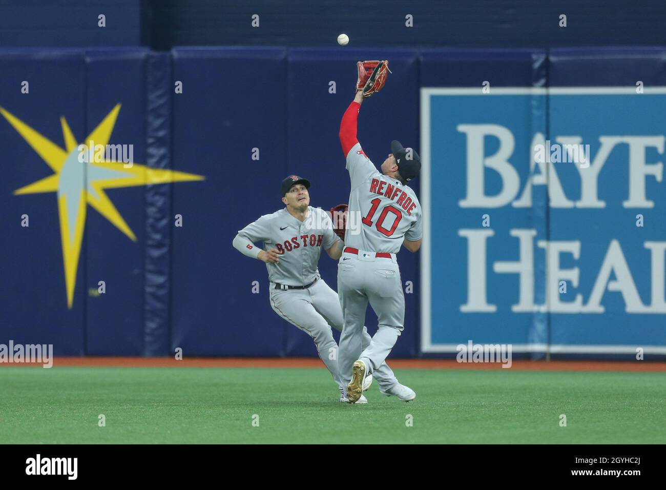 St. Petersburg, FL. USA; Boston Red Sox right fielder Hunter Renfroe ...