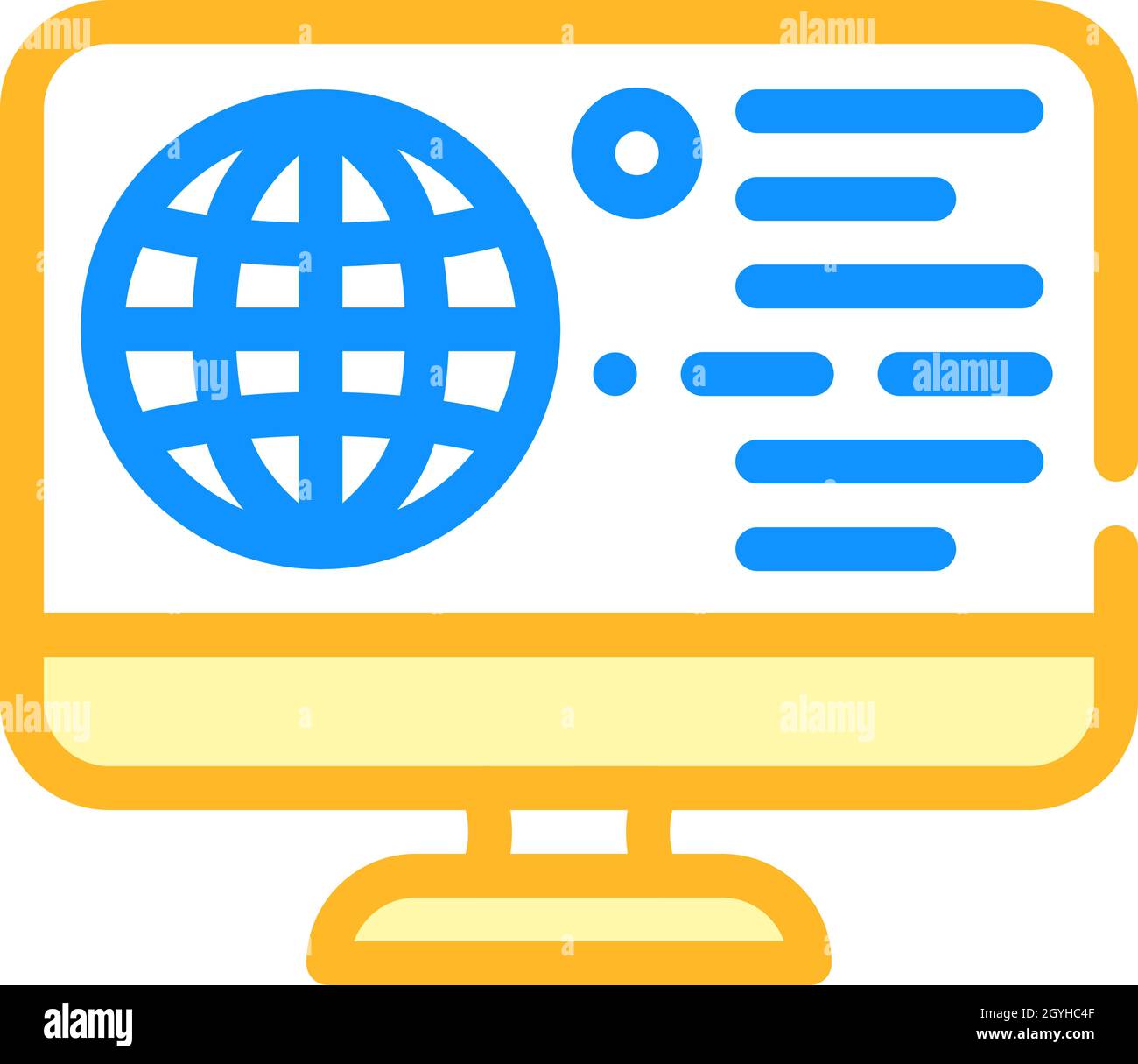 internet global network color icon vector illustration Stock Vector ...