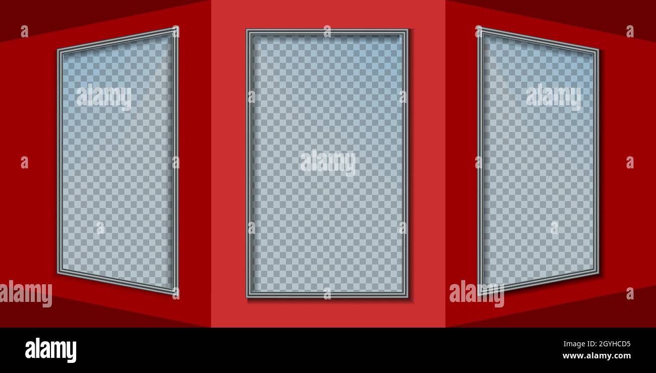 Picture frames wall art Stock Vector Images - Alamy