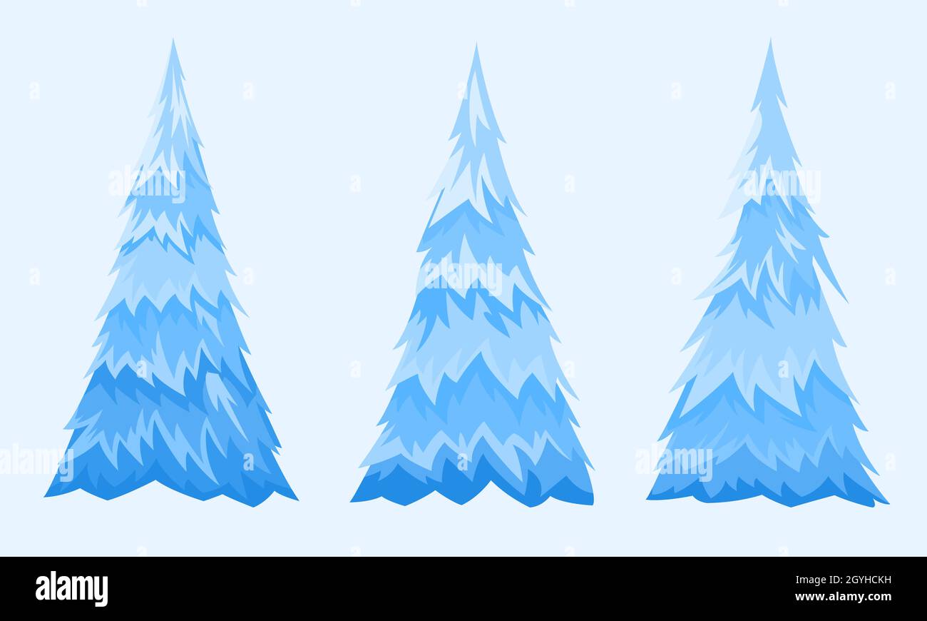 Fir trees set Stock Vector Image & Art - Alamy