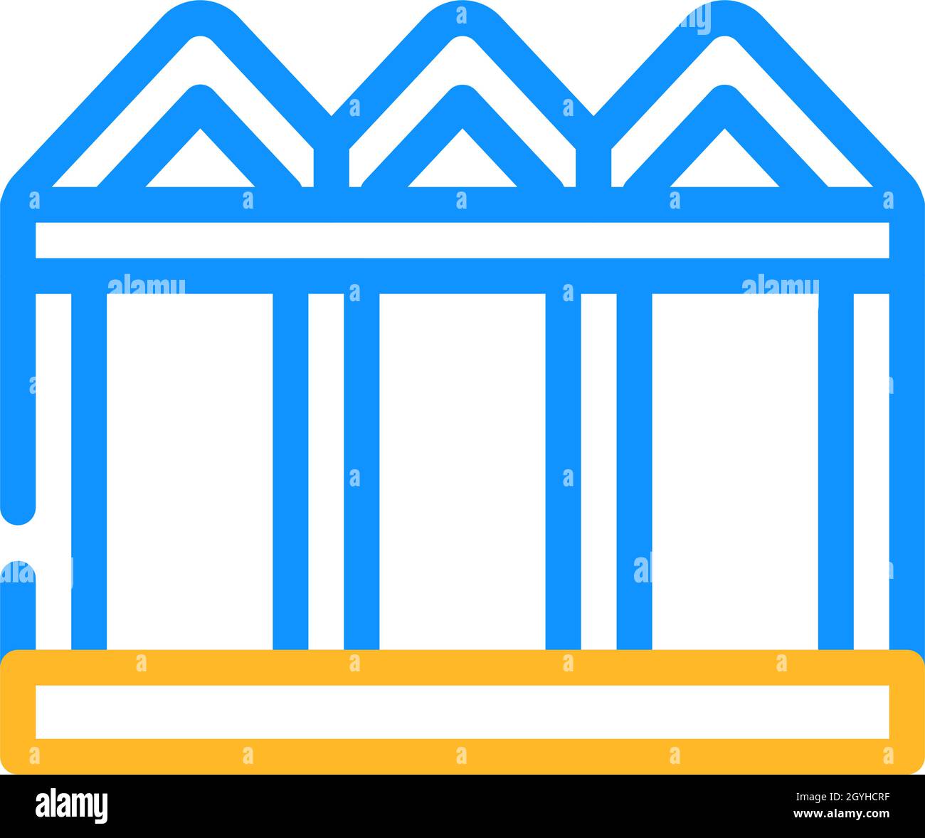 construction metallic material frame color icon vector illustration ...