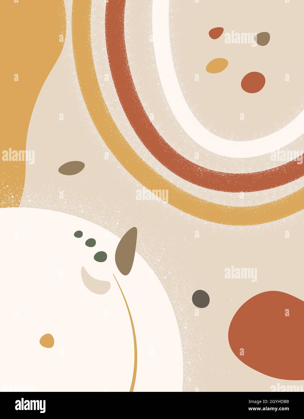 Boho style abstract vector background. Neutral pastel color decorative ...