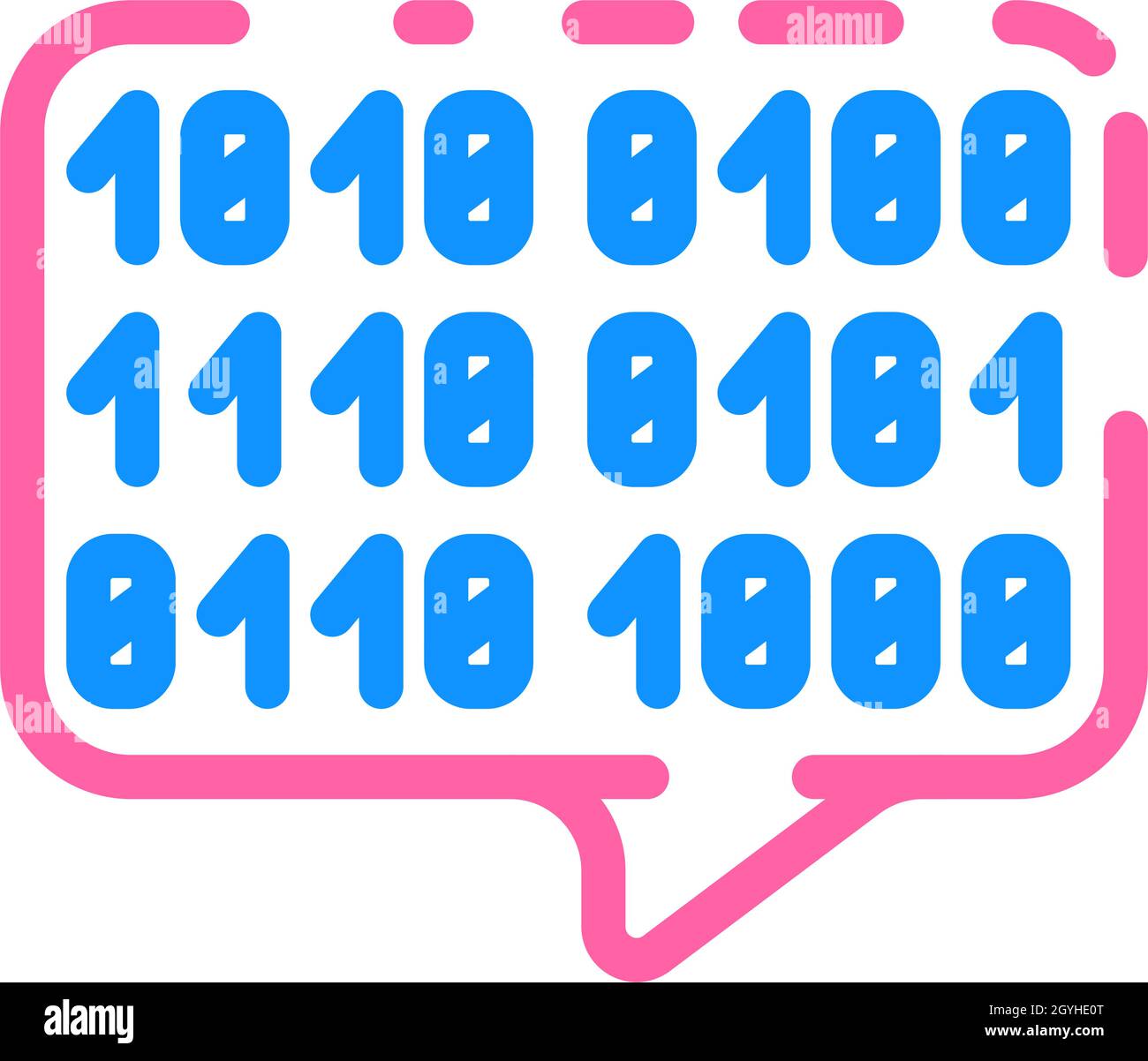 digital conversation color icon vector illustration Stock Vector Image ...