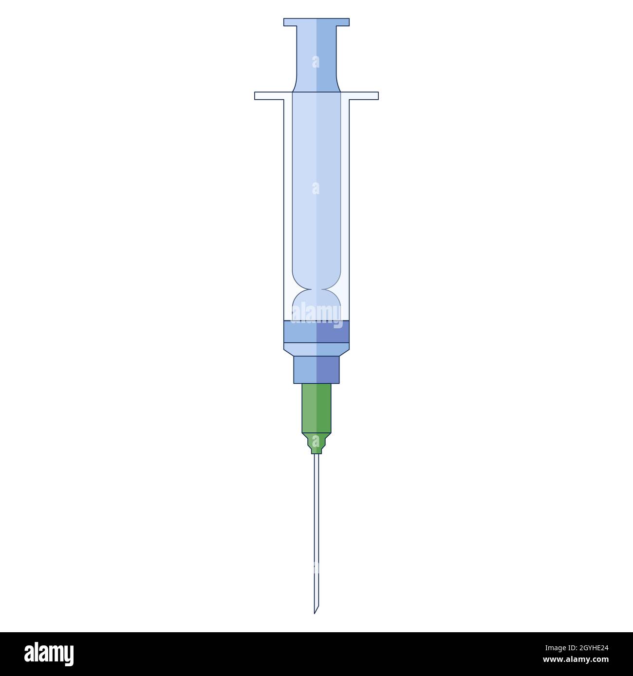 Empty syringe isolated on white background Stock Vector Images - Alamy