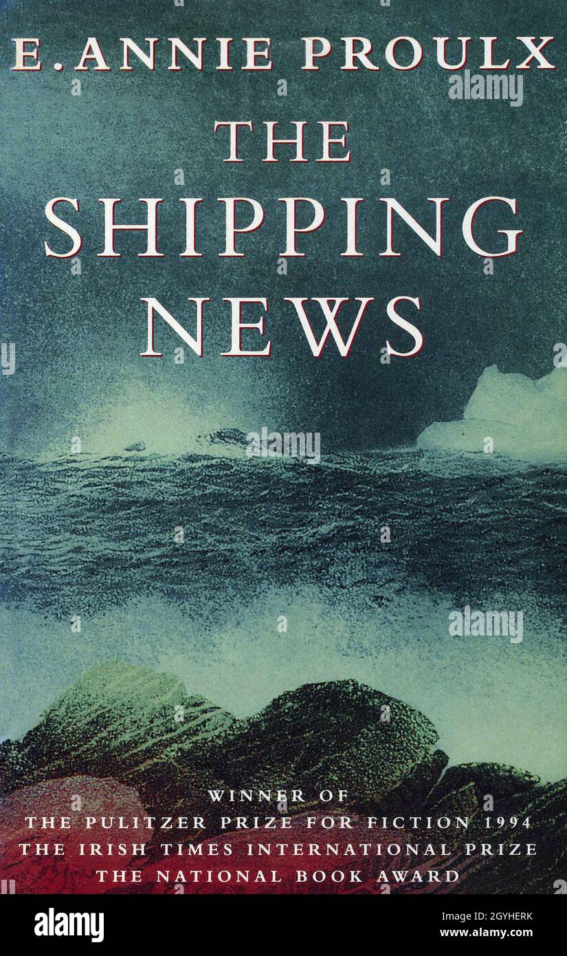 Book cover. "The Shipping News" by E.Annie Proulx Stock Photo - Alamy