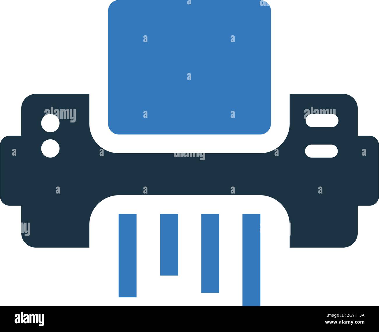 Classified, paper, shredder icon is isolated on white background. Use ...