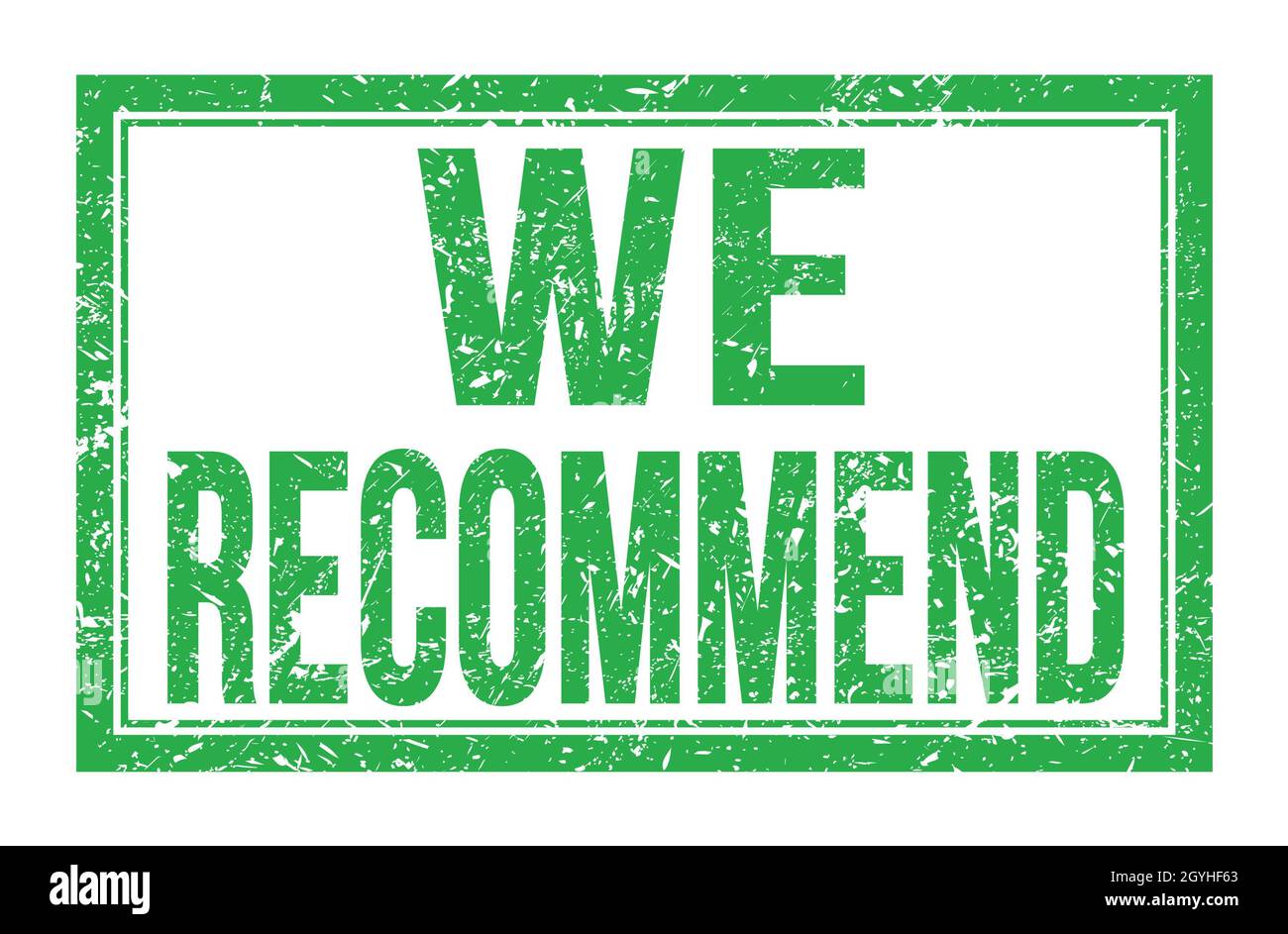 Recommend text on green hi-res stock photography and images - Alamy