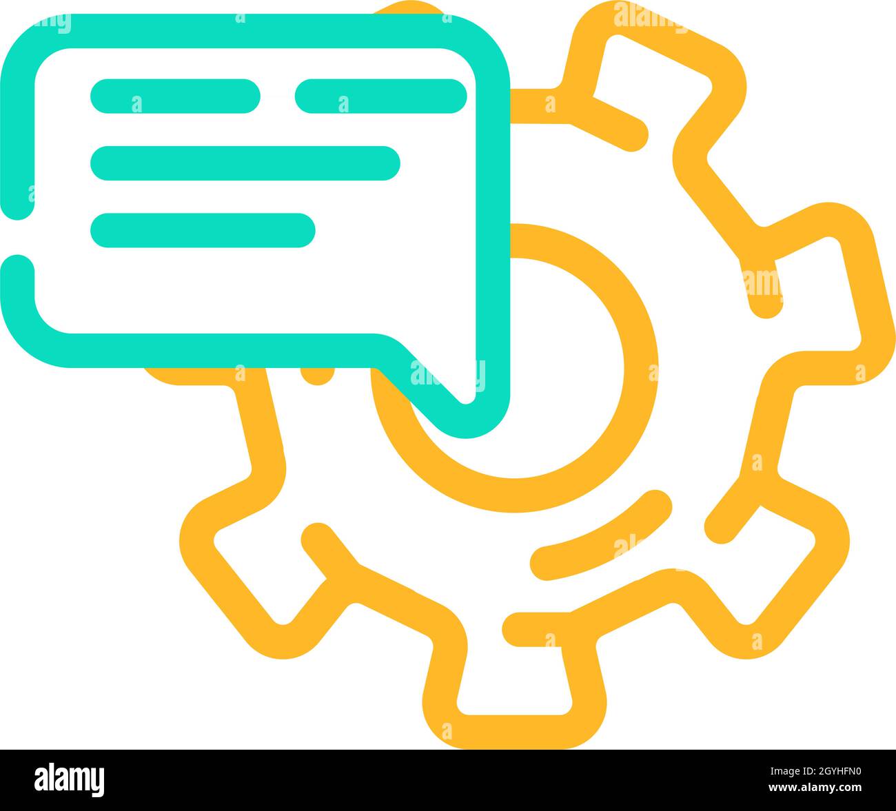 support communication color icon vector illustration Stock Vector Image ...