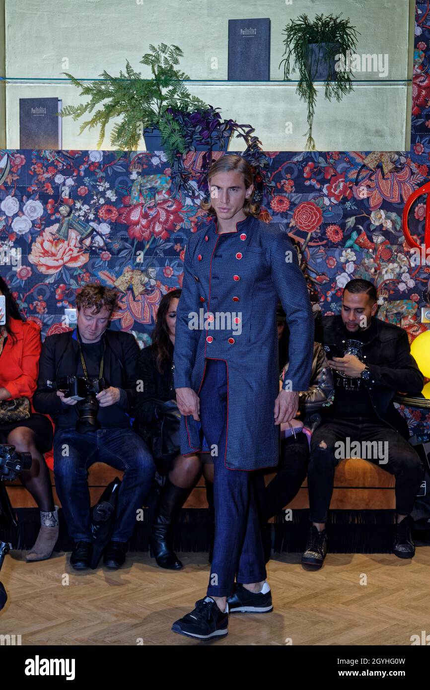 Paris, France. 6th Oct, 2021. Model Pierrot Muller dressed by Korean ...