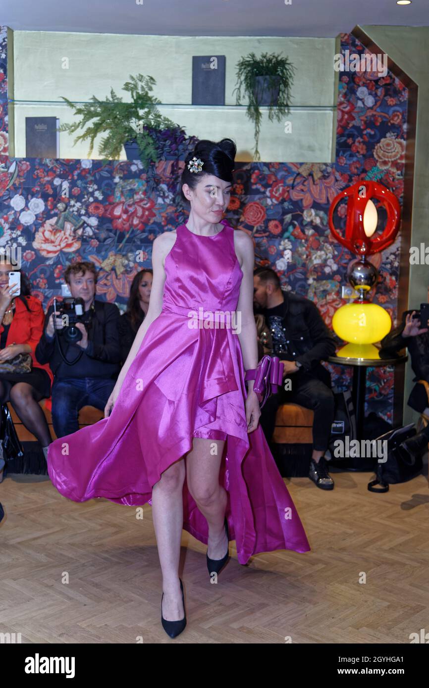 Paris, France. 6th Oct, 2021. A model dressed by Korean fashion ...