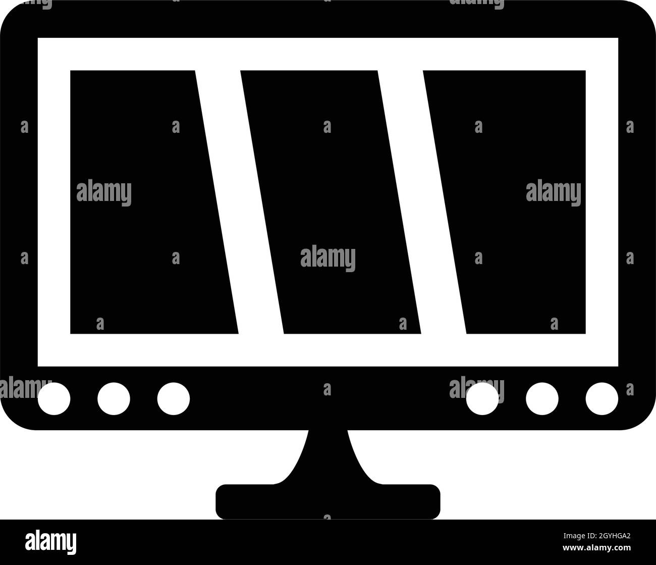 Mac, monitor, screen icon - Vector EPS file. Perfect use for print ...