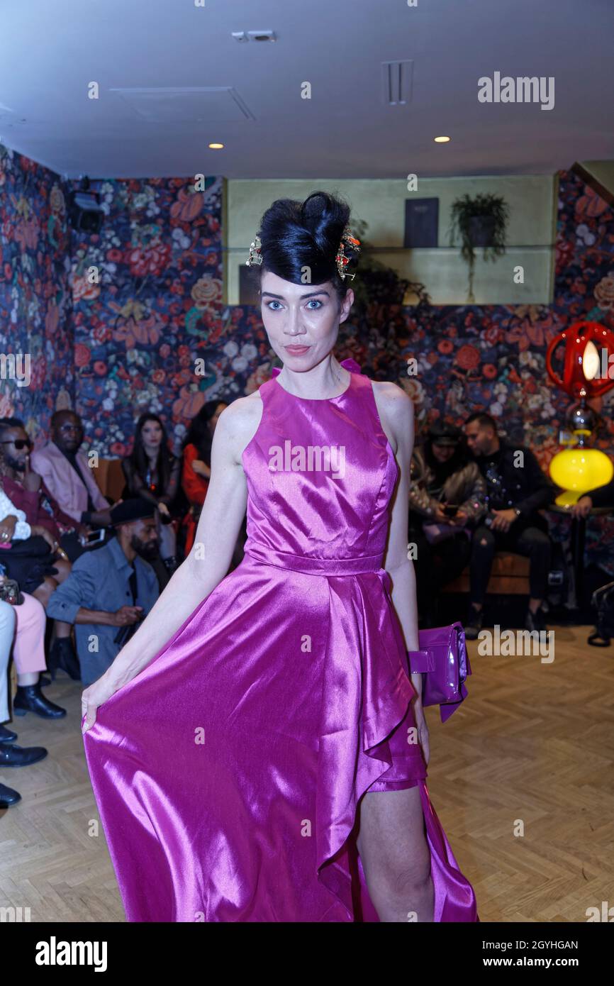 Paris, France. 6th Oct, 2021. A model dressed by Korean fashion ...