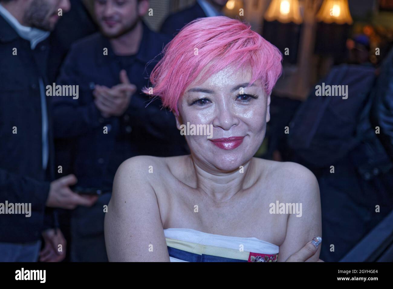 Paris, France. 6th Oct, 2021. Korean fashion designer Grace Moon poses ...
