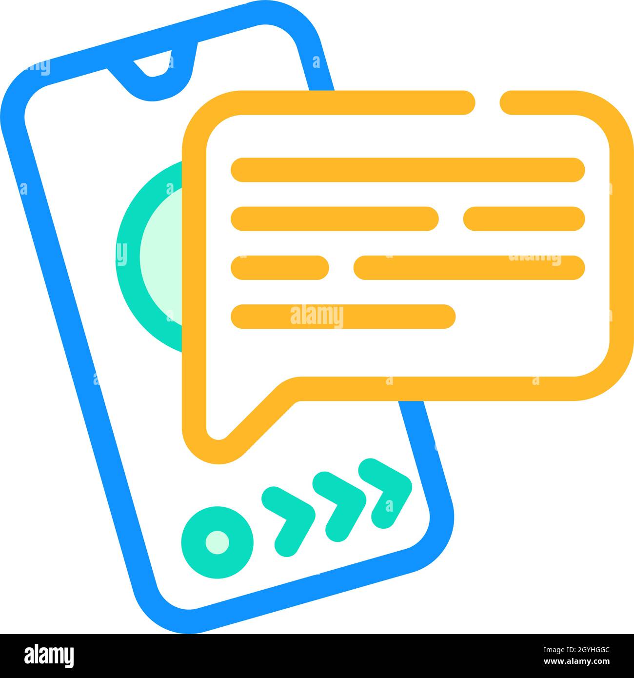 call communication color icon vector illustration Stock Vector Image ...