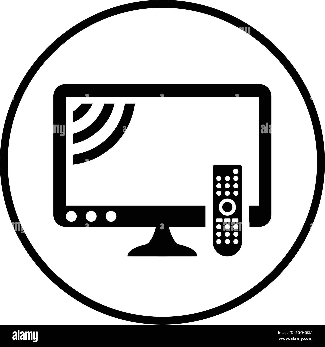 Remote, smart, tv icon - Simple editable vector EPS file Stock Vector ...