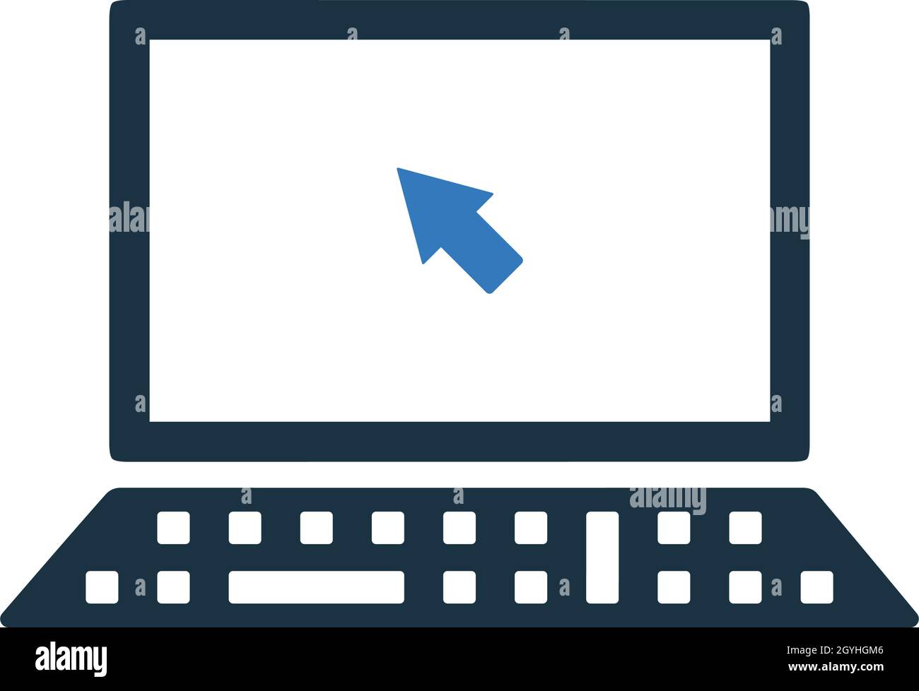 Computer, laptop pc icon - Vector EPS file. Perfect use for print media ...