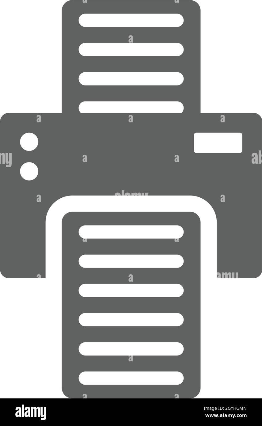 Print, printer, printing icon - Simple editable vector EPS file Stock ...