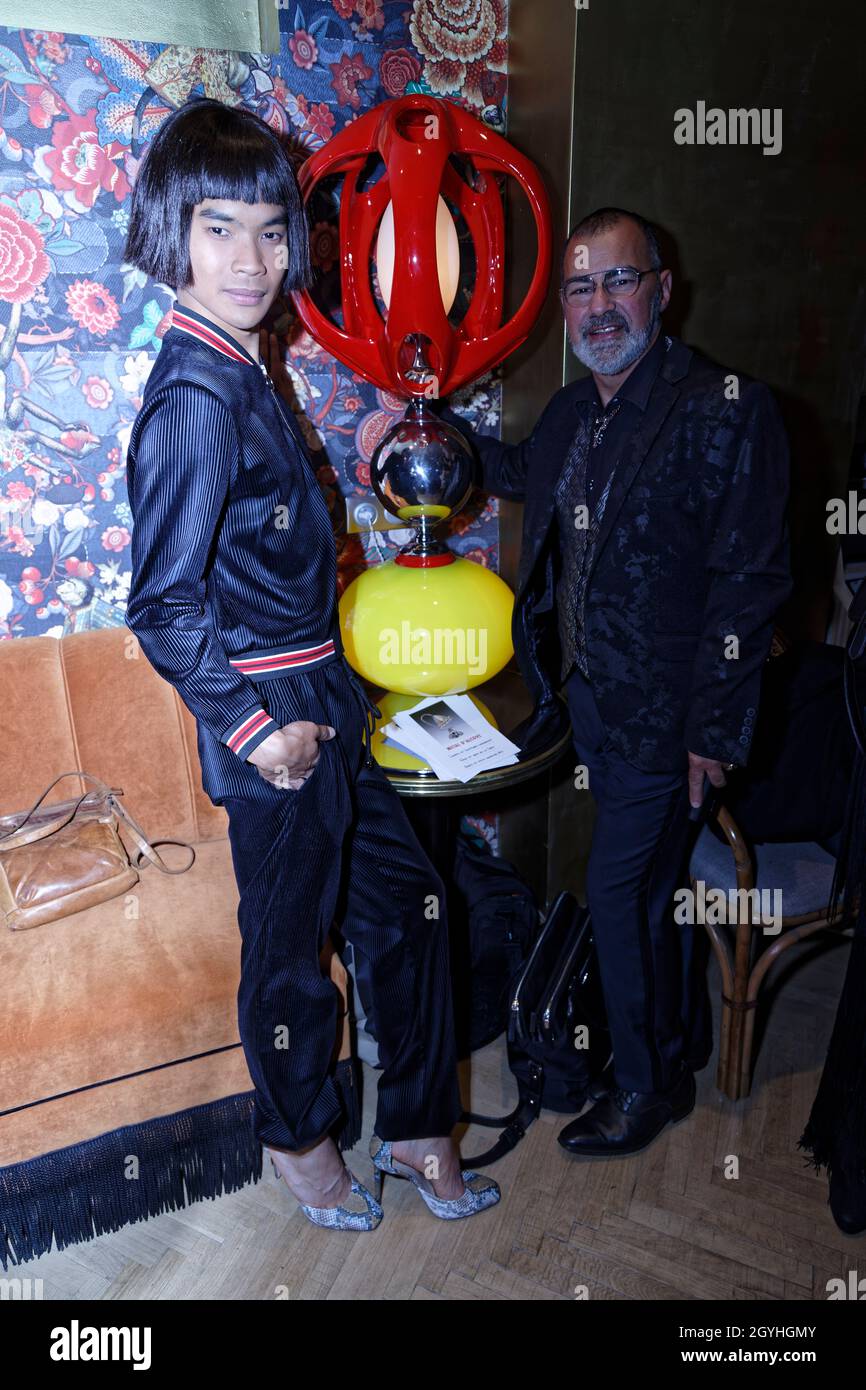 Paris, France. 6th Oct, 2021. Model Jeremy Bellet and guest attend LOVE ...