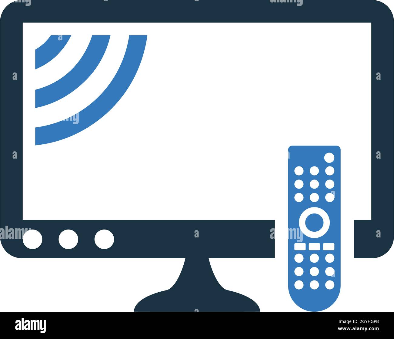 Remote, smart, tv icon - Simple editable vector EPS file Stock Vector ...